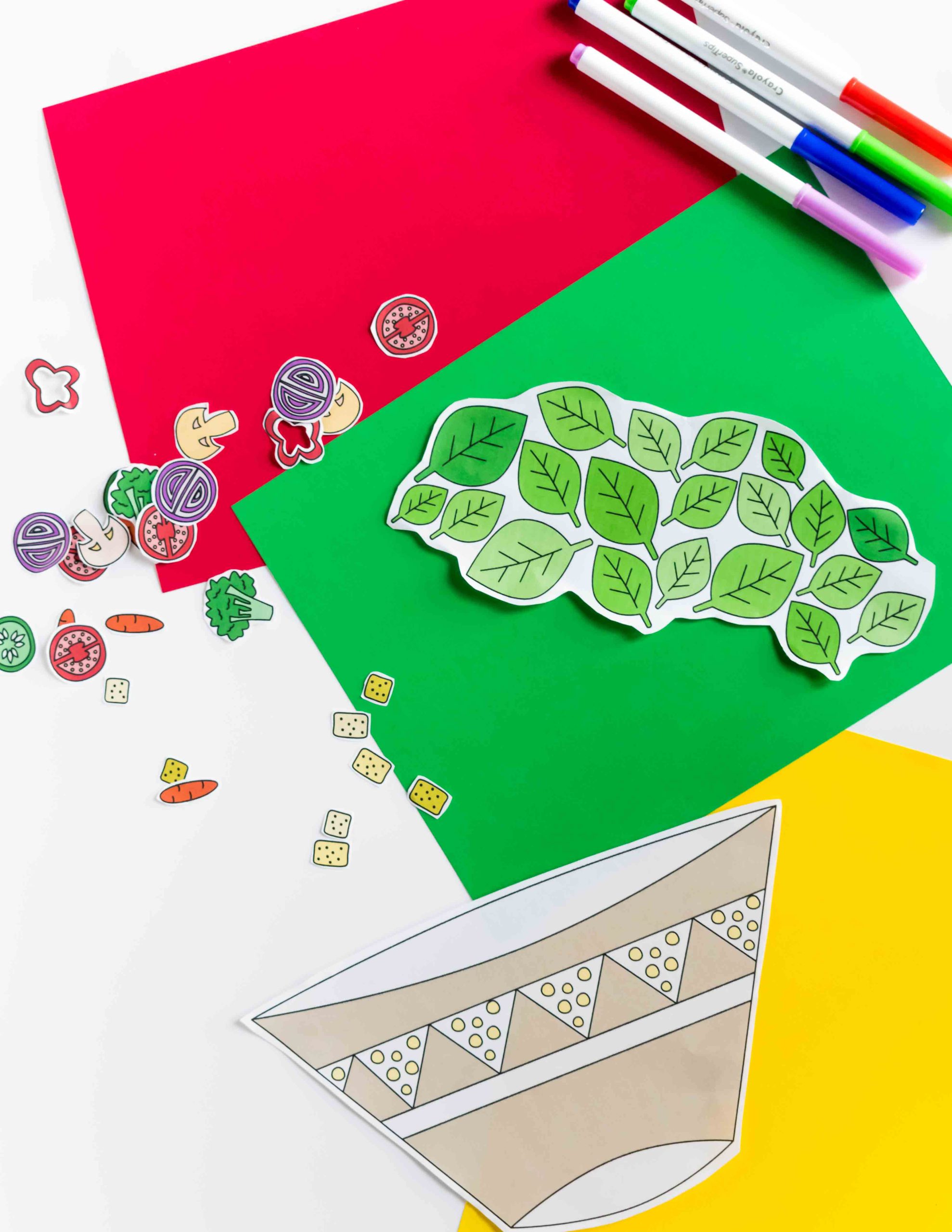Build a Salad Craft Free PDF Template ~ Daydream Into Reality