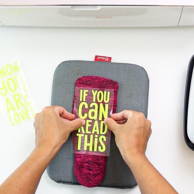 DIY Personalized Cricut Socks | With Iron-On (HTV) and Infusible Ink ...