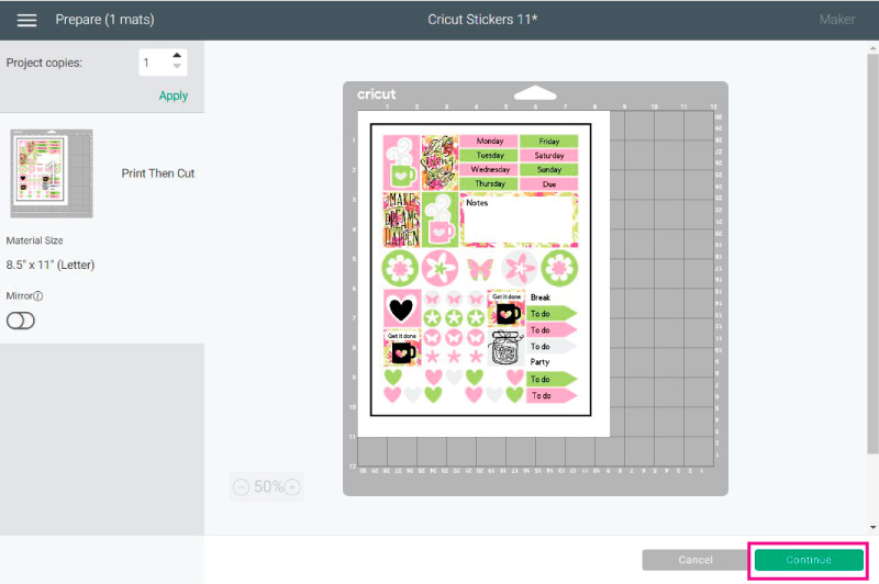 How to Make Stickers with your Cricut +Free Sticker Layout Templates ...