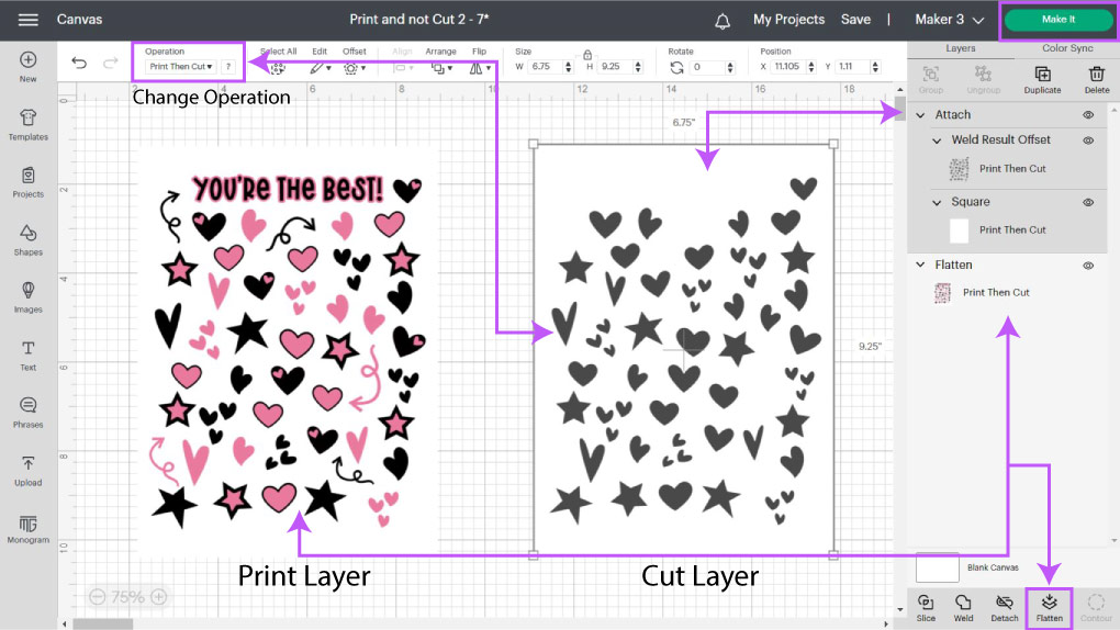How to Print and NOT Cut with your Cricut ~ Daydream Into Reality