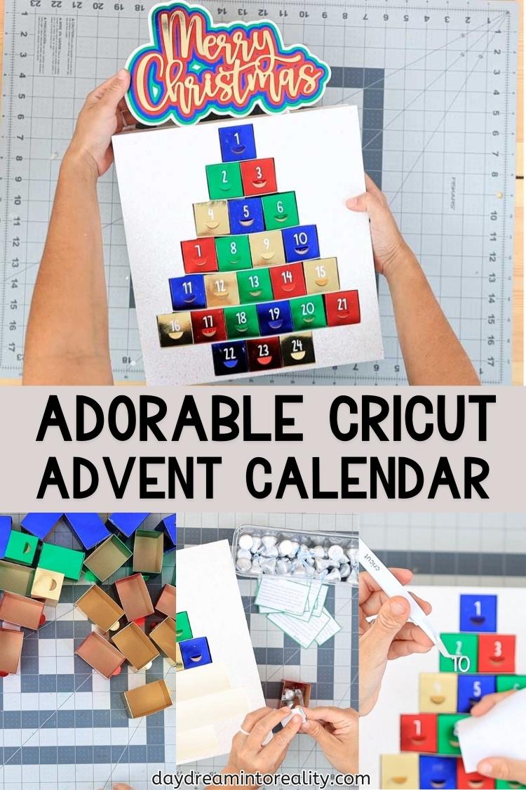 DIY Christmas Advent Calendar with Cricut | Free SVG Template ...