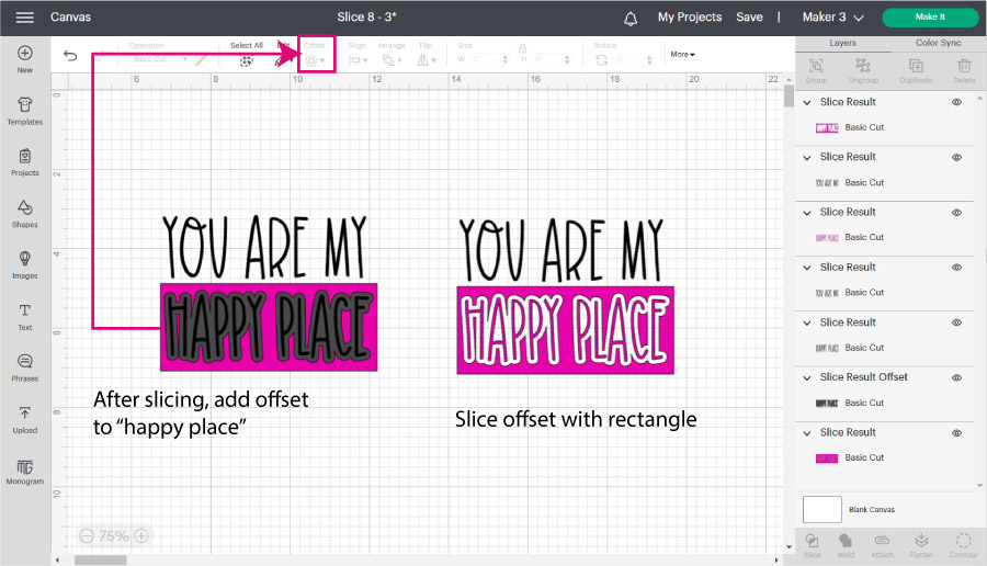 How to Slice in Cricut Design Space | Crop, Cut-Outs, Tips & Tricks ...