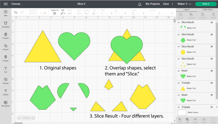 How to Slice in Cricut Design Space | Crop, Cut-Outs, Tips & Tricks ...