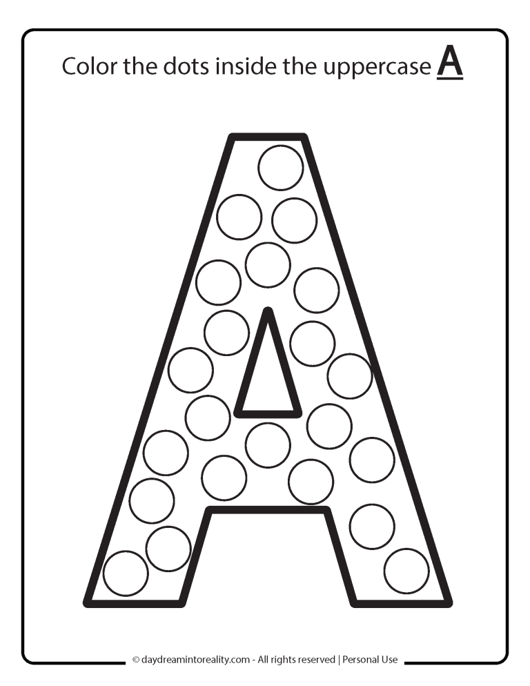 Letter A Worksheets - 50+ Free PDF Printables ~ Daydream Into Reality