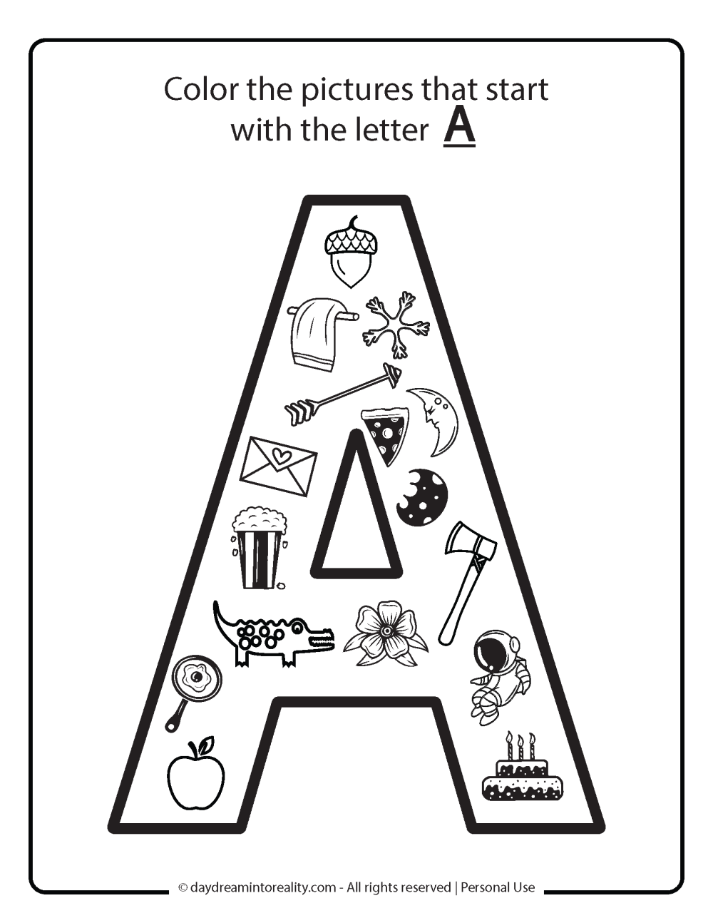 Letter A Worksheets - 50+ Free PDF Printables ~ Daydream Into Reality
