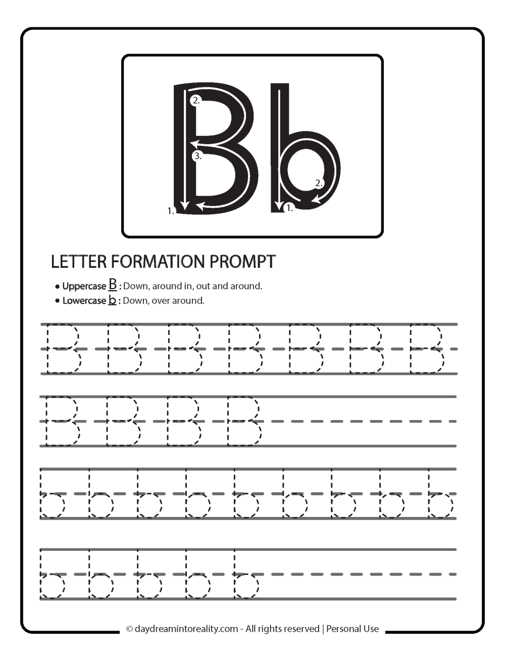 Letter B Worksheets - 55+ Free PDF Printables ~ Daydream Into Reality