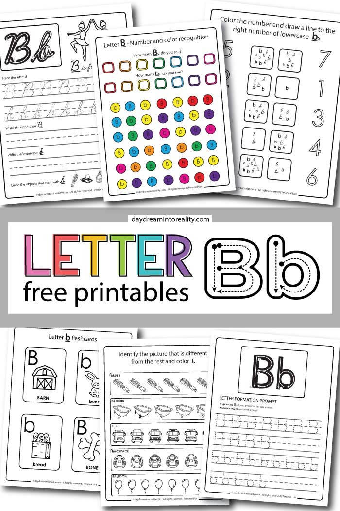 Letter B Worksheets - 55+ Free PDF Printables ~ Daydream Into Reality