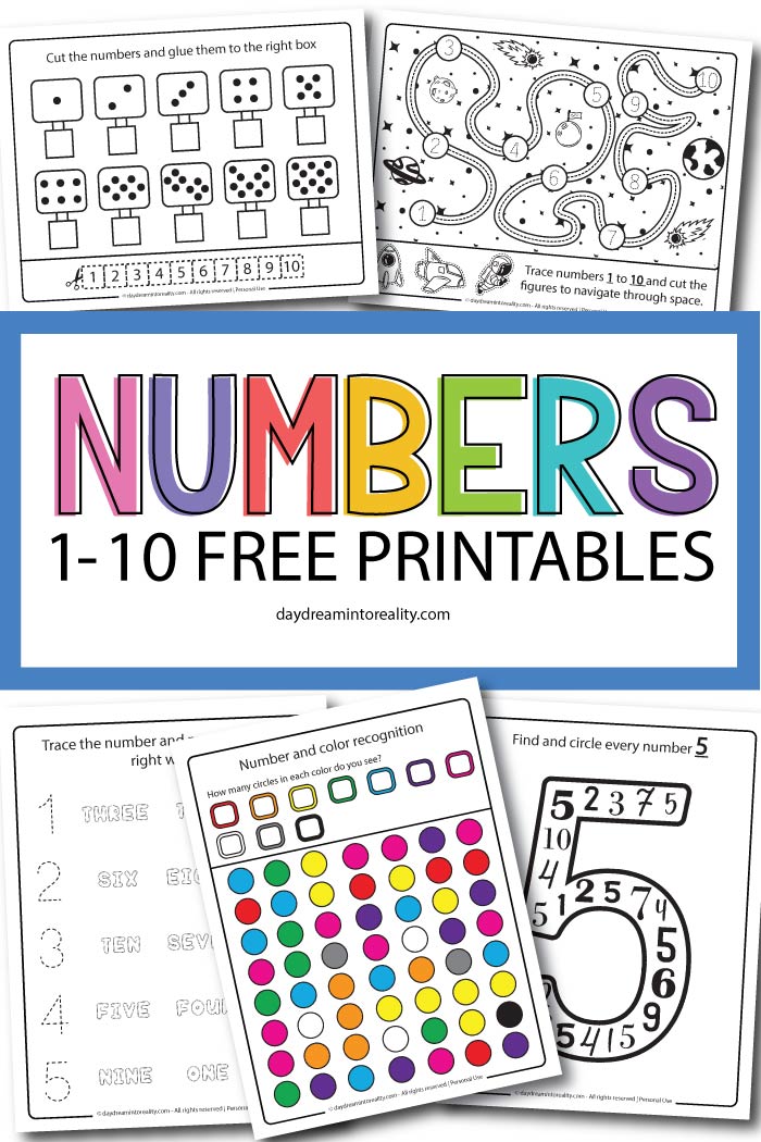 Numbers 1 to 10 Worksheets Free PDF Printables | Tracing, Mazes, Games ...