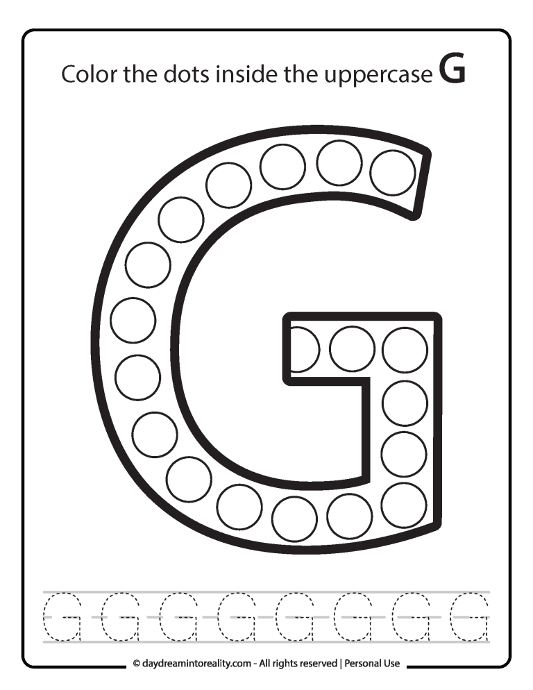 Letter G Worksheets - 55+ Free PDF Printables ~ Daydream Into Reality