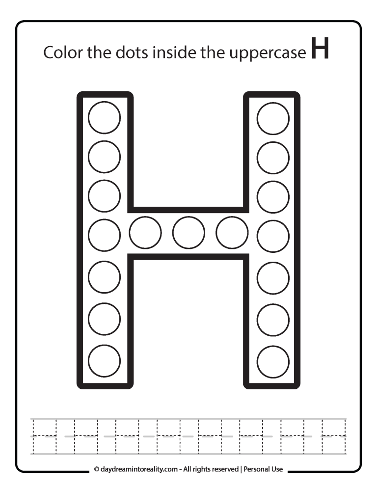Letter H Worksheets - 55+ Free PDF Printables ~ Daydream Into Reality
