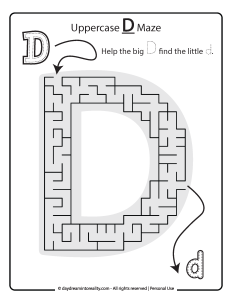 Alphabet Mazes Free PDF Printables! - Color, Trace, and more ...