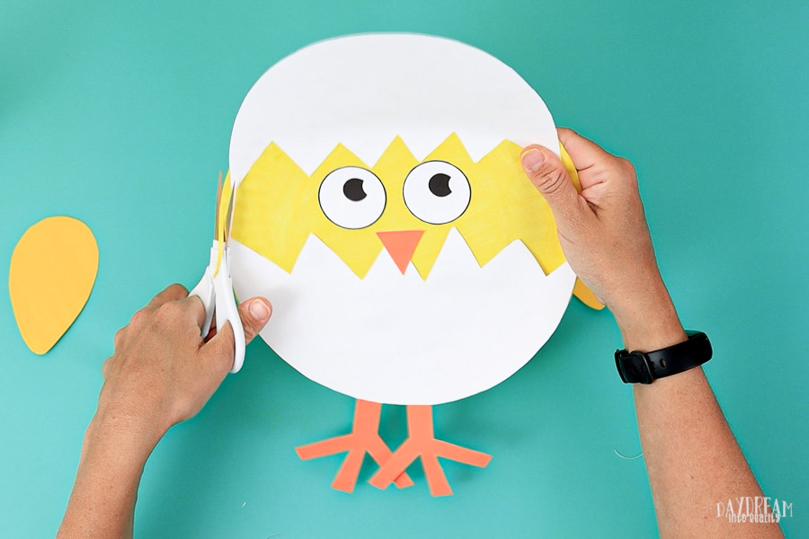 Paper Plate Baby Chick Craft | Free PDF Template! ~ Daydream Into Reality