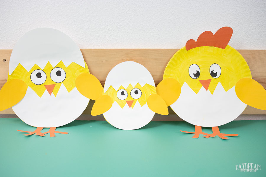 Paper Plate Baby Chick Craft | Free PDF Template! ~ Daydream Into Reality