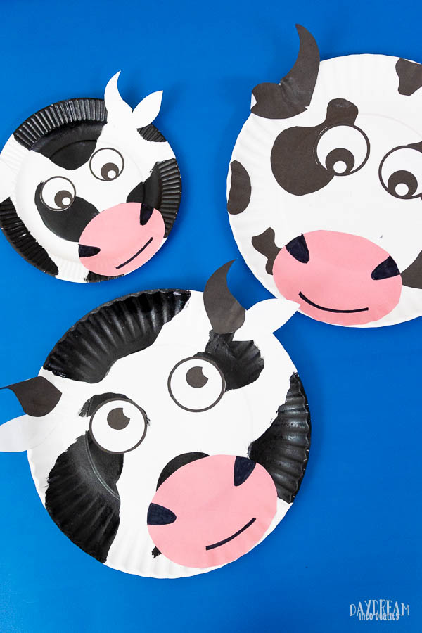 Paper Plate Cow Craft | Free PDF Template! ~ Daydream Into Reality