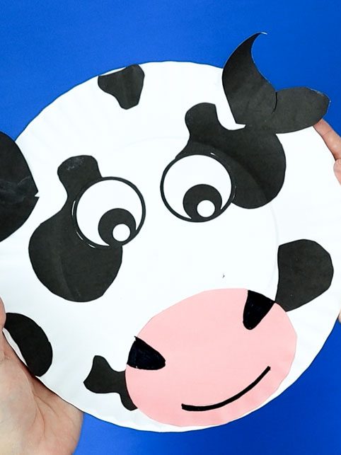 Paper Plate Cow Craft | Free PDF Template! ~ Daydream Into Reality