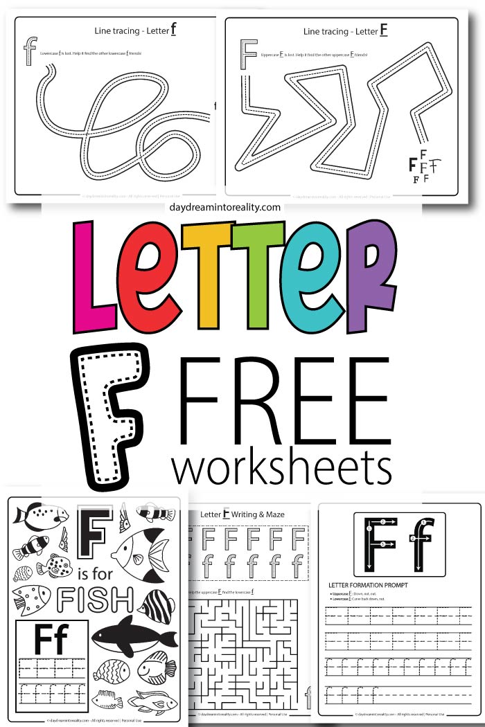 Letter F Worksheets - 55+ Free PDF Printables ~ Daydream Into Reality