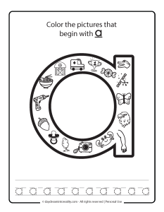 Free PDF Beginning Alphabet Sound Worksheets - Color The Right Picture ...