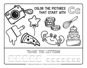 Free PDF Beginning Alphabet Sound Worksheets - Color The Right Picture ...