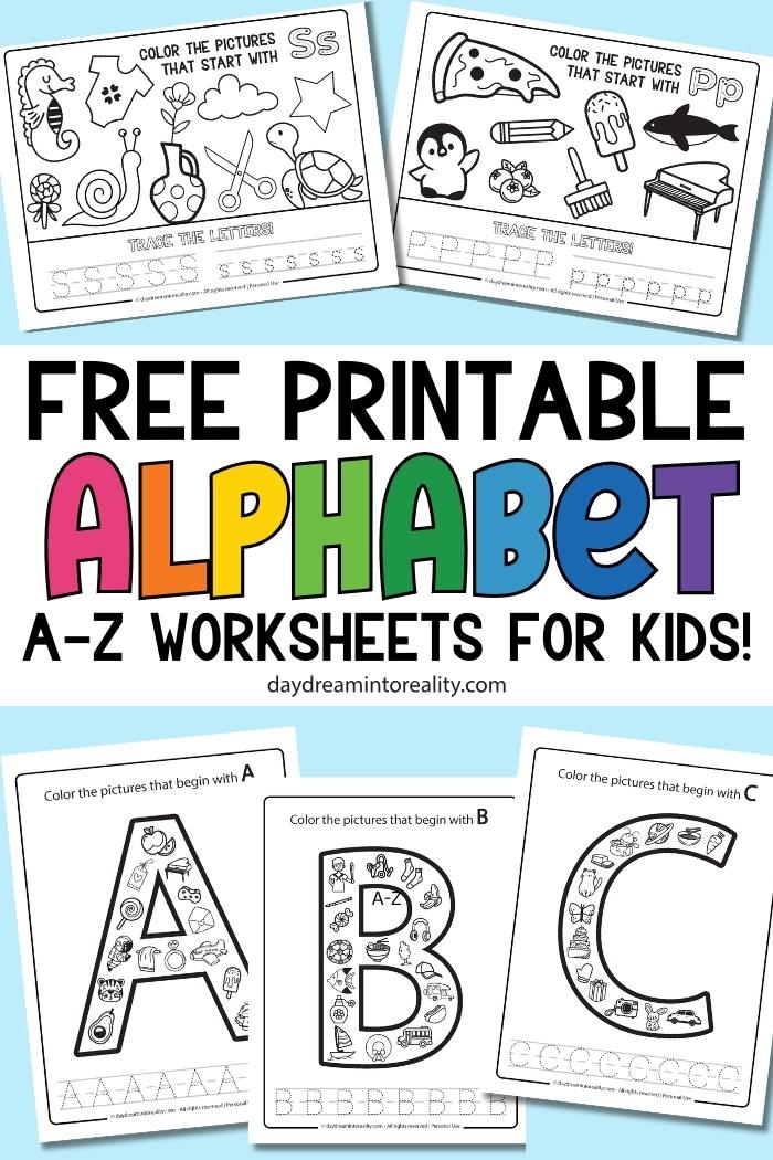 Free PDF Beginning Alphabet Sound Worksheets – Color The Right Picture ...
