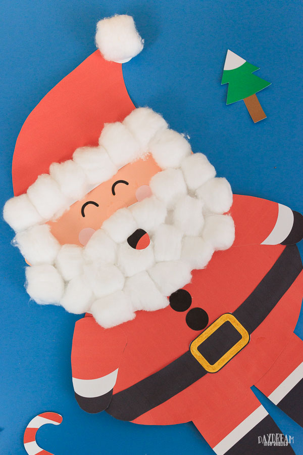 Paper Build a Santa Craft For Kids | Free PDF Template! ~ Daydream Into ...