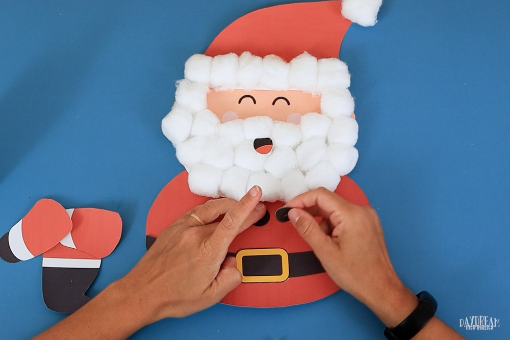 Paper Build a Santa Craft For Kids | Free PDF Template! ~ Daydream Into ...