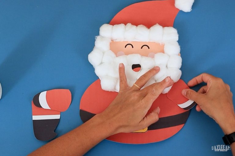 Paper Build a Santa Craft For Kids | Free PDF Template! ~ Daydream Into ...