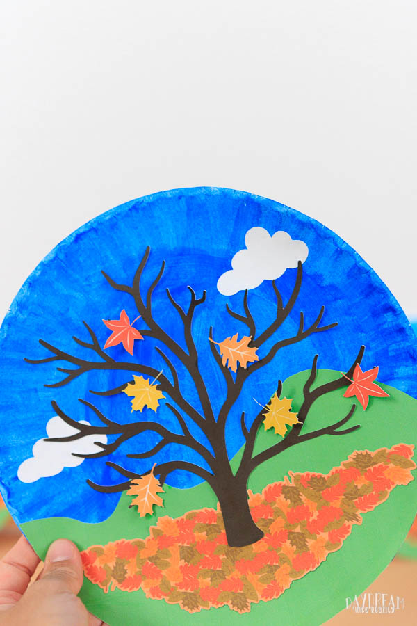 Fall Paper Plate Tree Craft for Kids | Free PDF Template! ~ Daydream ...