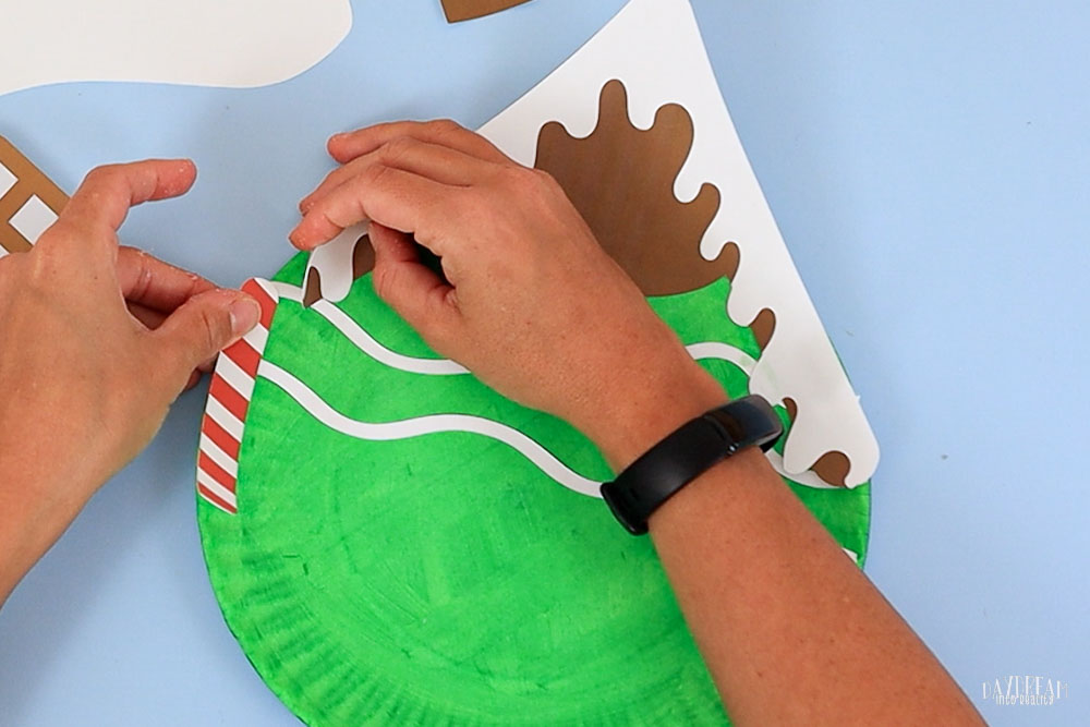 Paper Plate Gingerbread House Craft for Kids | Free PDF Template ...