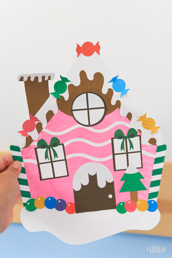 Paper Plate Gingerbread House Craft for Kids | Free PDF Template ...