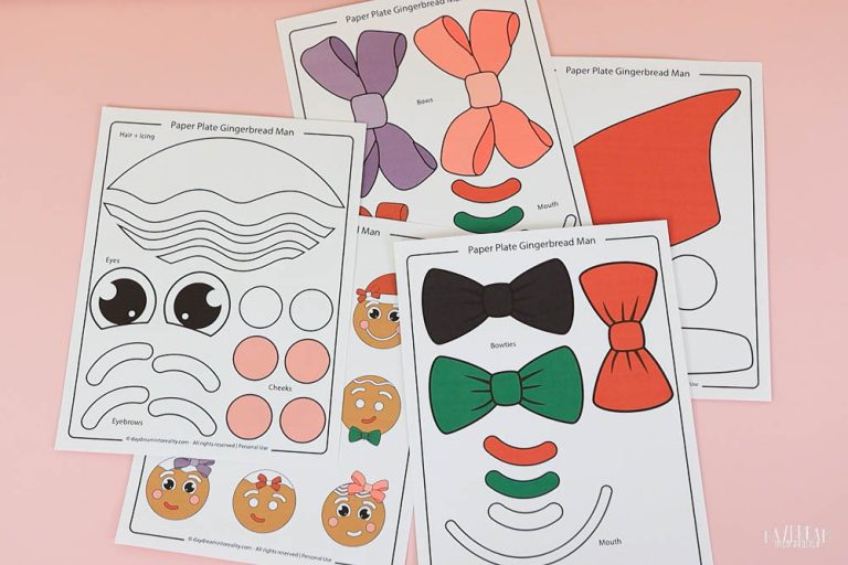 Paper Plate Gingerbread Man Craft for Kids | Free PDF Template ...