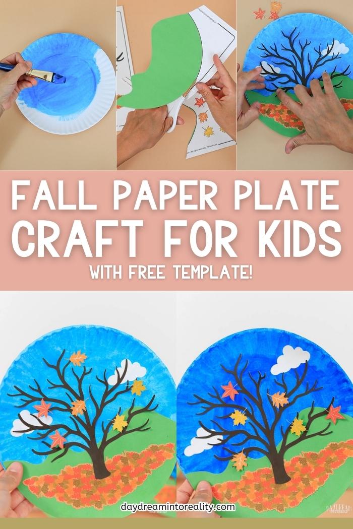 Fall Paper Plate Tree Craft for Kids | Free PDF Template! ~ Daydream ...