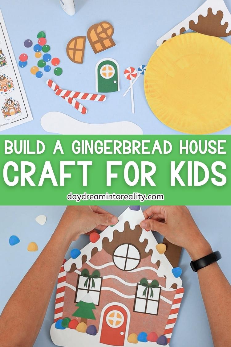 Paper Plate Gingerbread House Craft for Kids | Free PDF Template ...