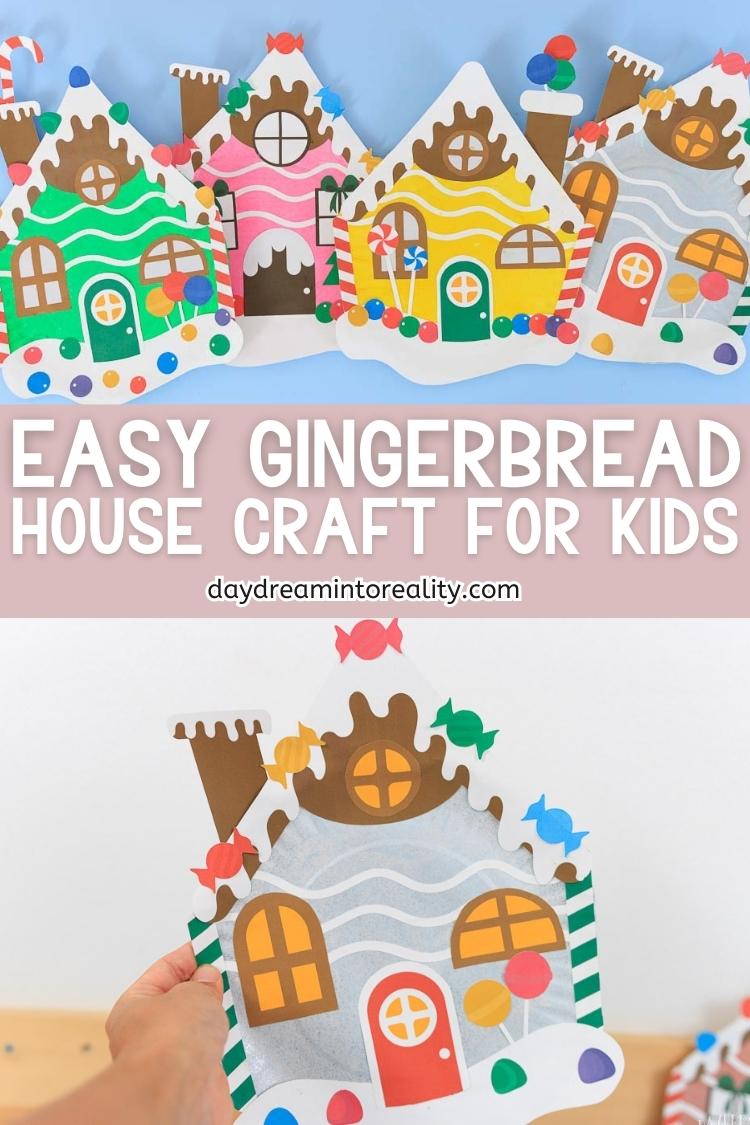 Paper Plate Gingerbread House Craft for Kids | Free PDF Template ...
