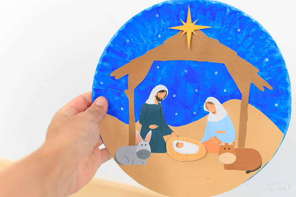 Paper Plate Nativity (Manger) Craft For Kids | Free PDF Template ...