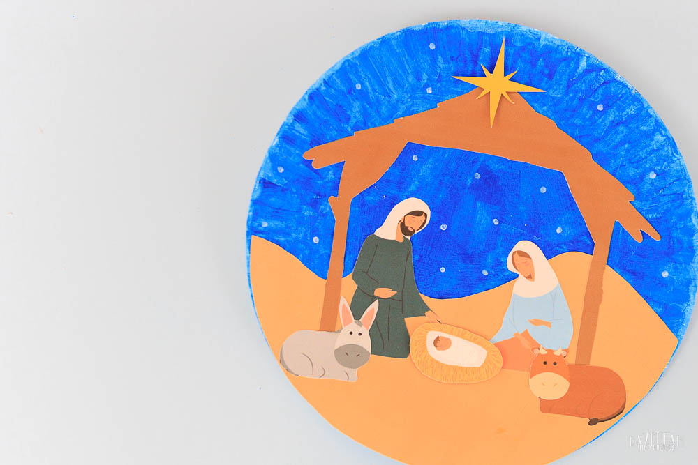 Paper Plate Nativity (Manger) Craft For Kids | Free PDF Template ...