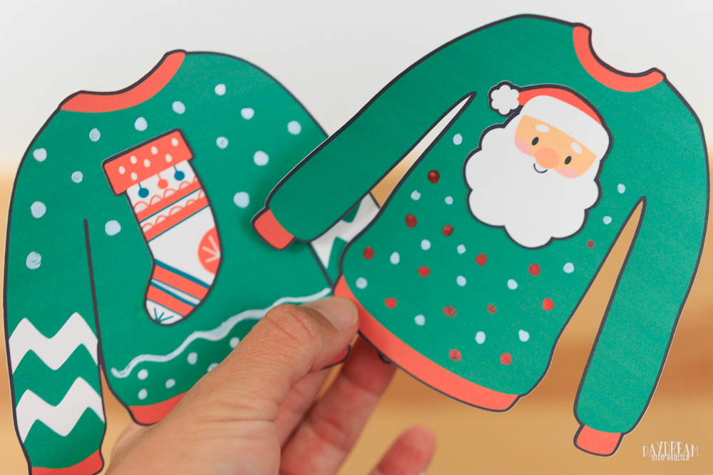 Ugly Sweater Craft for Kids | Free PDF Template! ~ Daydream Into Reality