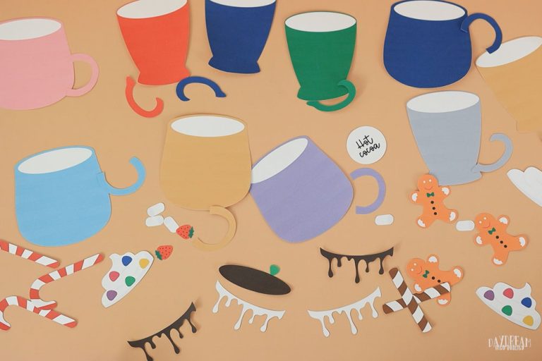 Paper Hot Cocoa Craft for Kids | FREE PDF Template! ~ Daydream Into Reality