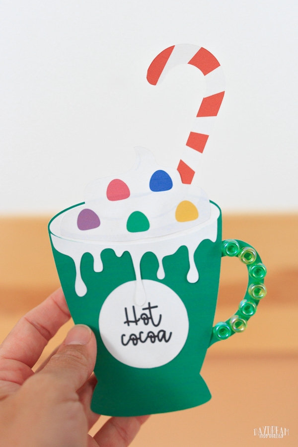 Paper Hot Cocoa Craft for Kids | FREE PDF Template! ~ Daydream Into Reality