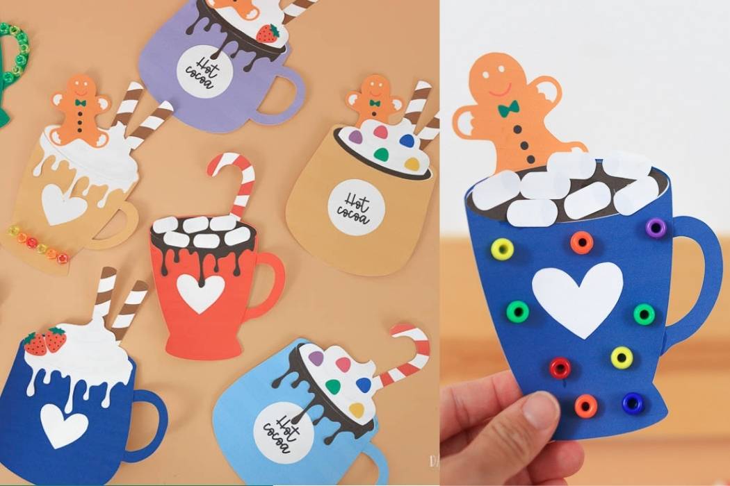 Paper Hot Cocoa Craft for Kids | FREE PDF Template! ~ Daydream Into Reality