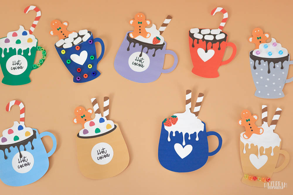 Paper Hot Cocoa Craft for Kids | FREE PDF Template! ~ Daydream Into Reality