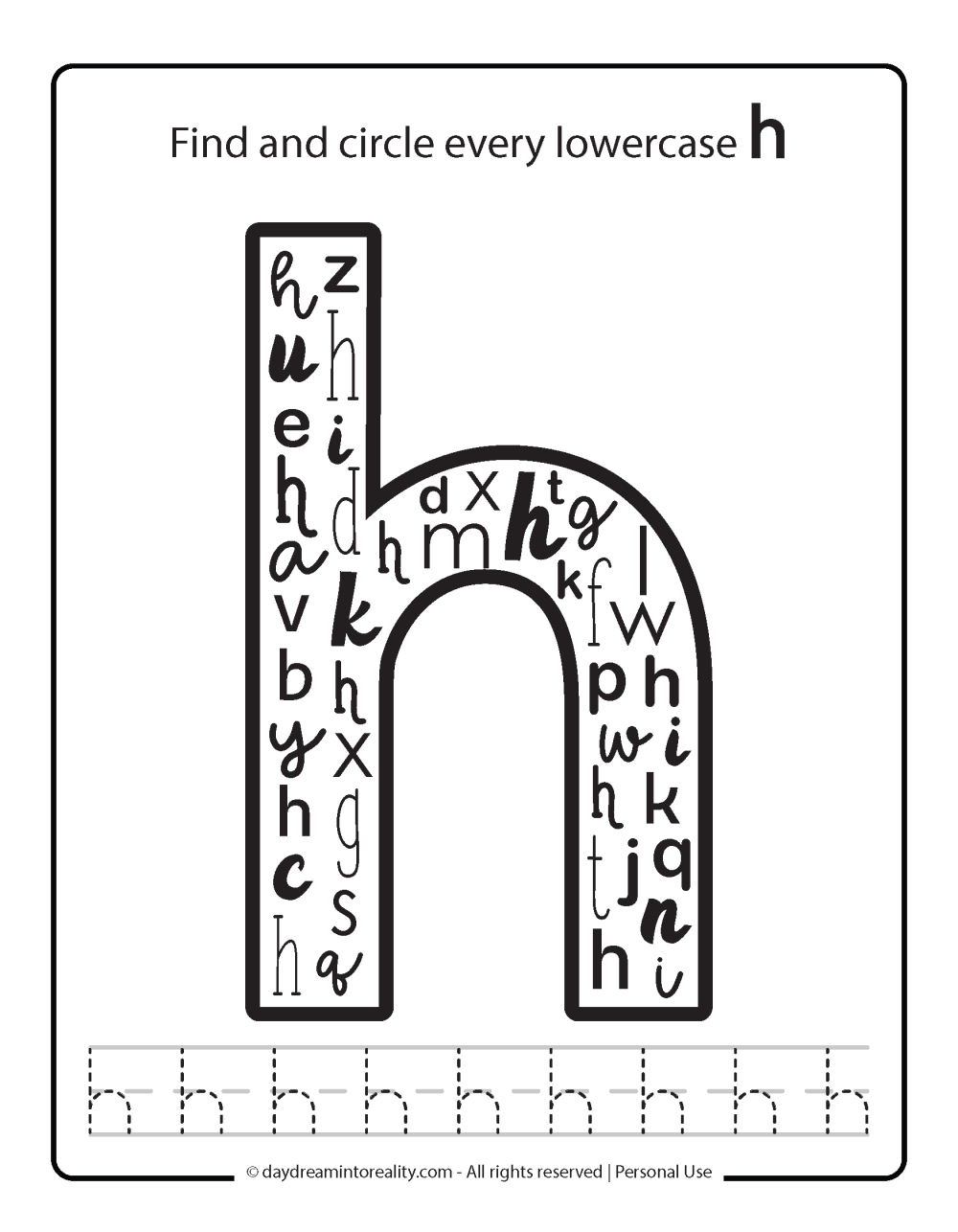 Letter H Worksheets - 55+ Free PDF Printables ~ Daydream Into Reality