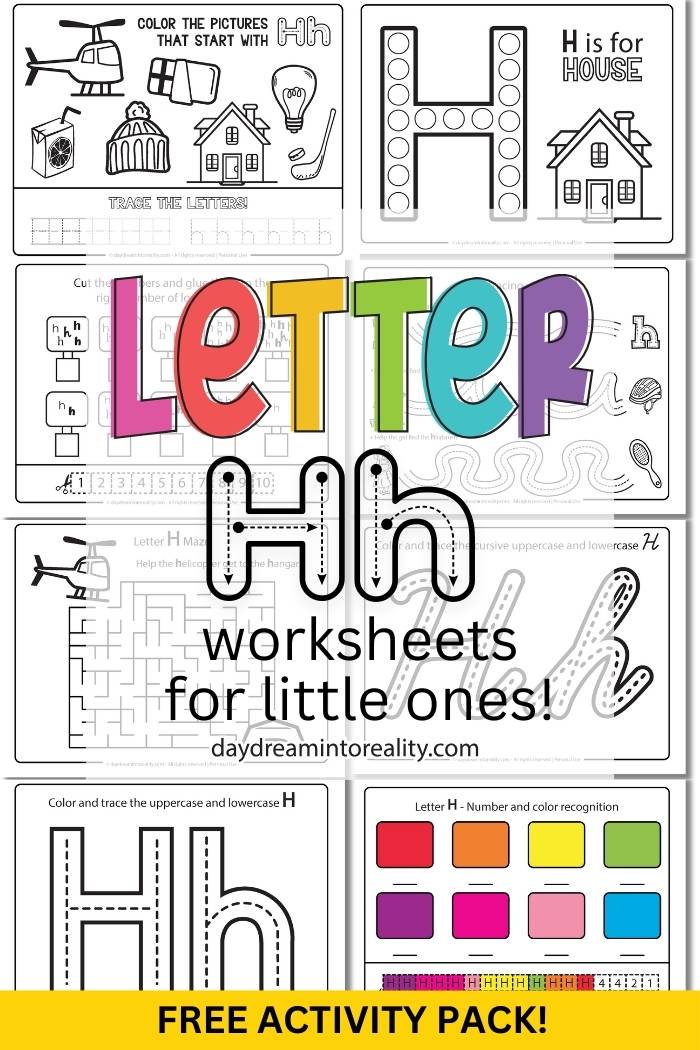 Letter H Worksheets - 55+ Free PDF Printables ~ Daydream Into Reality