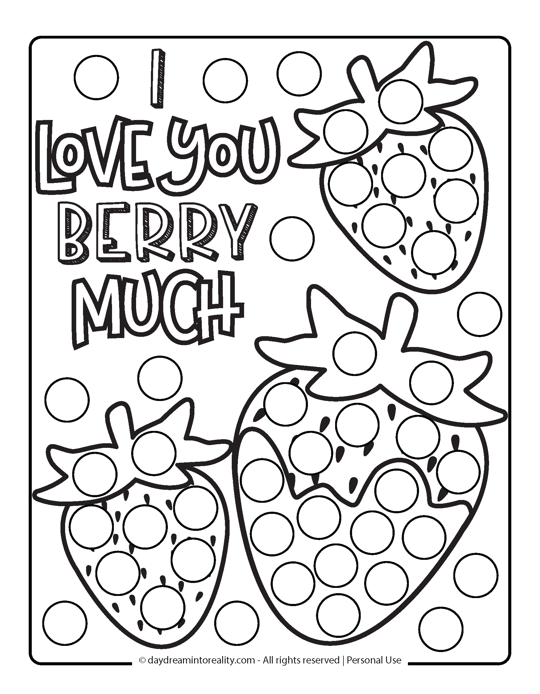 25+ Free Valentine's Day Dot Marker PDF Pages ~ Daydream Into Reality