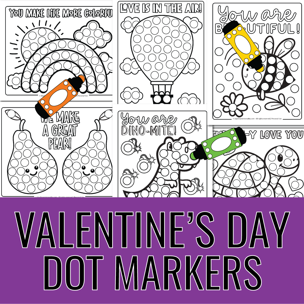 20+ Heart Dot Marker Printables For Kids | Free PDF Pages ~ Daydream ...