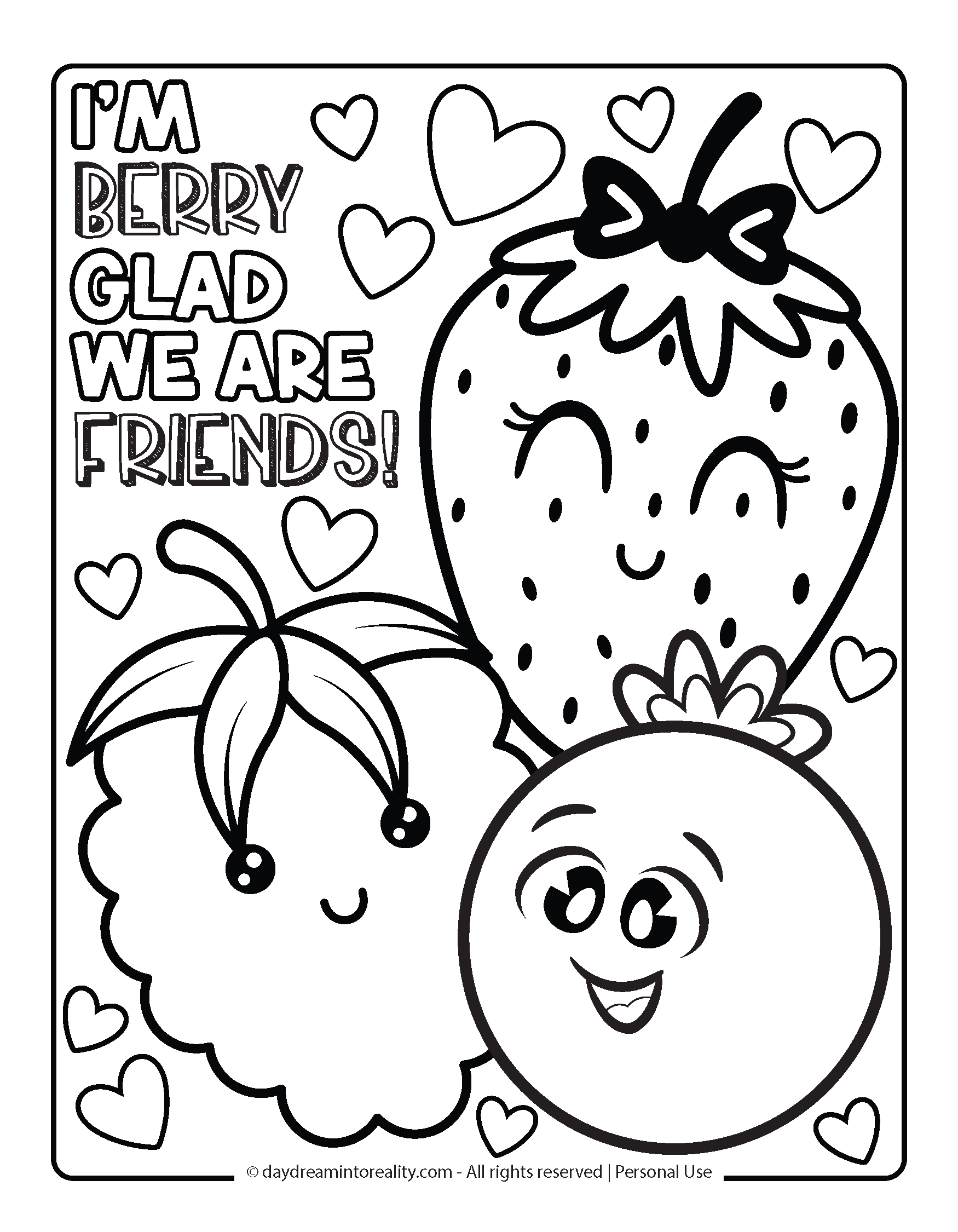 30 Free Valentine's Day Coloring Pages (PDF) ~ Daydream Into Reality