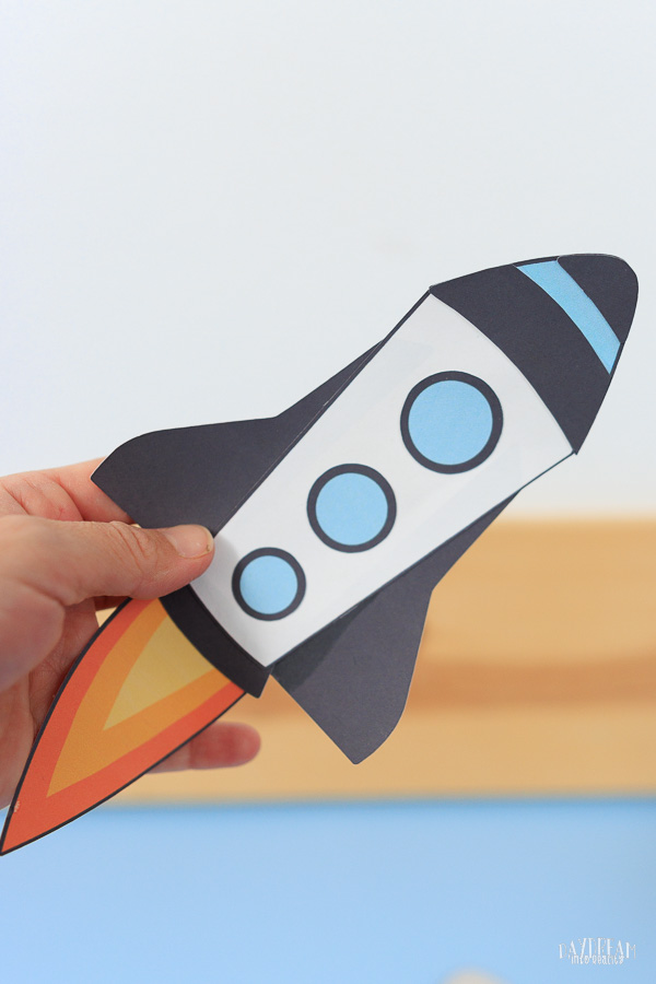Paper Build a Rocket Craft for Kids | FREE PDF Template! ~ Daydream ...