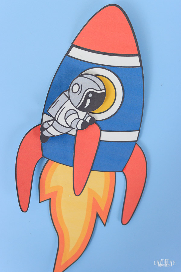 Paper Build a Rocket Craft for Kids | FREE PDF Template! ~ Daydream ...