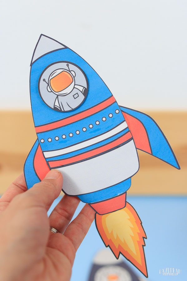 Paper Build a Rocket Craft for Kids | FREE PDF Template! ~ Daydream ...