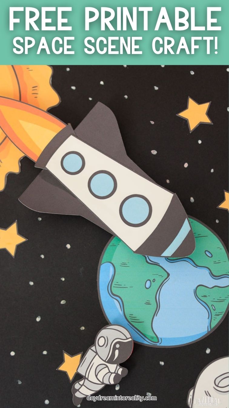 Space Scene Art Project For Kids | FREE PDF Template! ~ Daydream Into ...