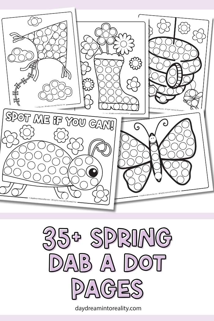 35+ Spring Dot Marker Pages | Free PDF Printables! ~ Daydream Into Reality